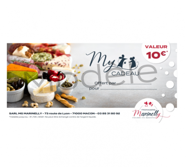 Bon cadeau à offrir - Fromagerie Marinelly